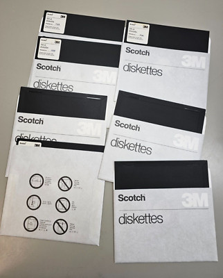 Qty 7PCS Vintage Scotch 741-0 8" Floppy Disk Diskettes | eBay