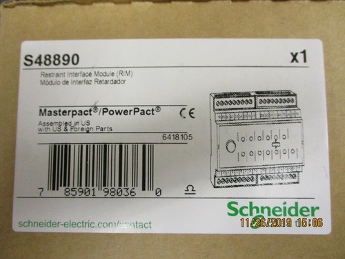 Schneider Electric - S48890 - CIRCUIT BREAKER INTERFACE MODULE 120V | eBay