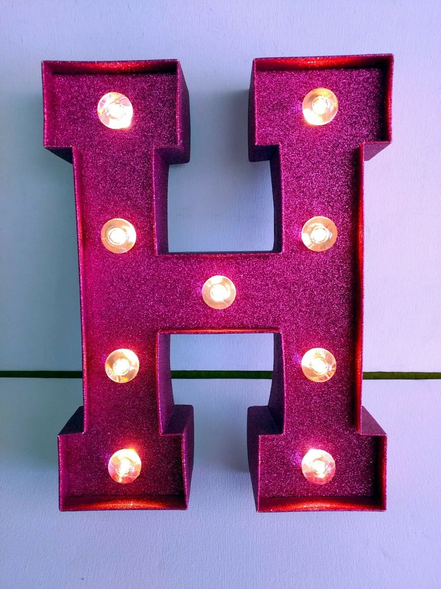 H Letter In Pink