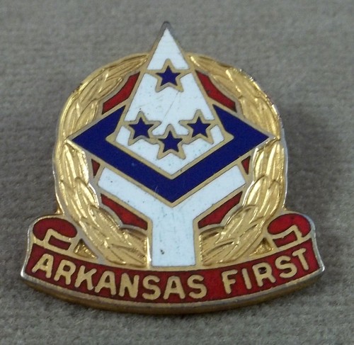 US Army Arkansas Nazionale Protezione Hhd Unità Crest Insignia - Nessun ...