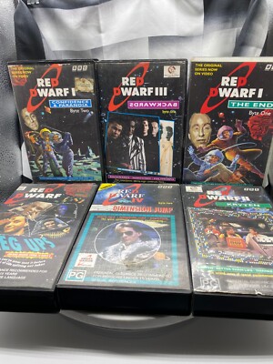Red Dwarf VHS Bundle - Lot of 6 Tapes - Sci Fi, Vintage, Classic, TV ...