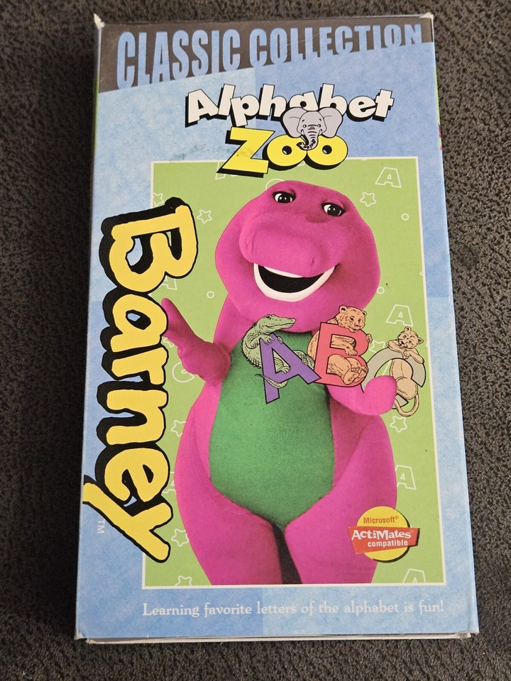 Barney & Friends Classic Alphabet Zoo VHS Video Tape ABC Rare Lyrick ...
