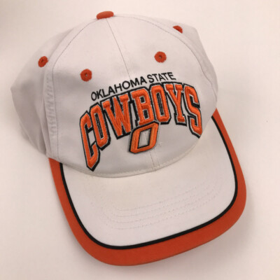 Oklahoma State Cowboys White Hat With Orange Trim OSU | eBay