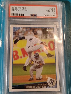 2009 Topps Baseball - #353 Derek Jeter - New York Yankees PSA 4 VG-EX ...