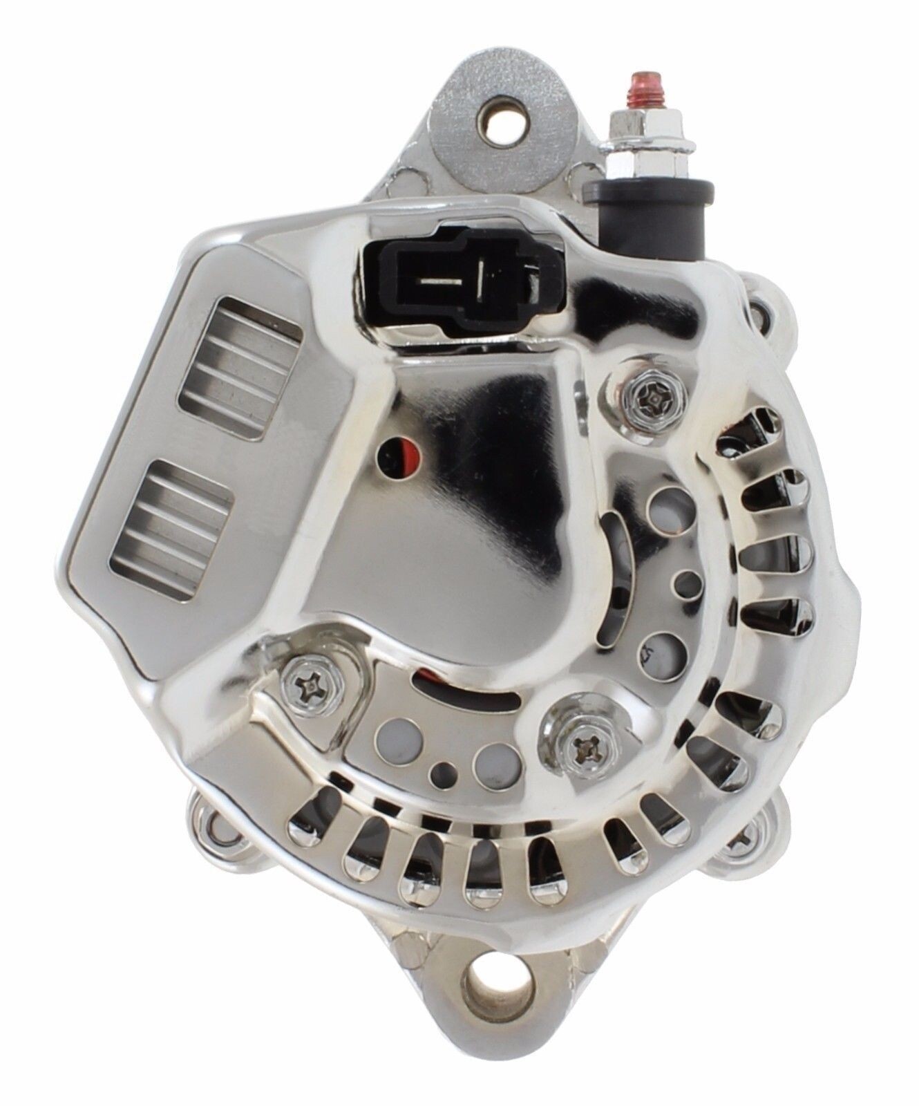Premium Chrome Mini Alternator for Hot Rod Race Car 70 Amp 12 Volt 1 ...