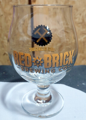 Red Brick Brewing Co. Atlanta GA Tulip Snifter Glass Brick Mason Series ...