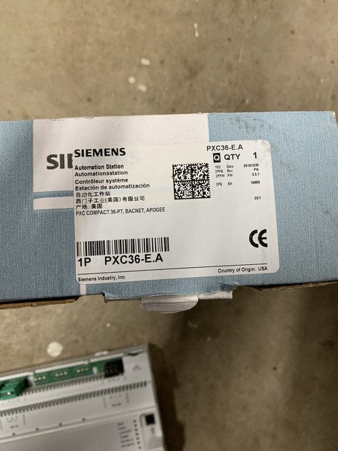 Siemens PXC Compact Controller PXC16-PER.A 24V 50/60Hz 30VA for sale ...