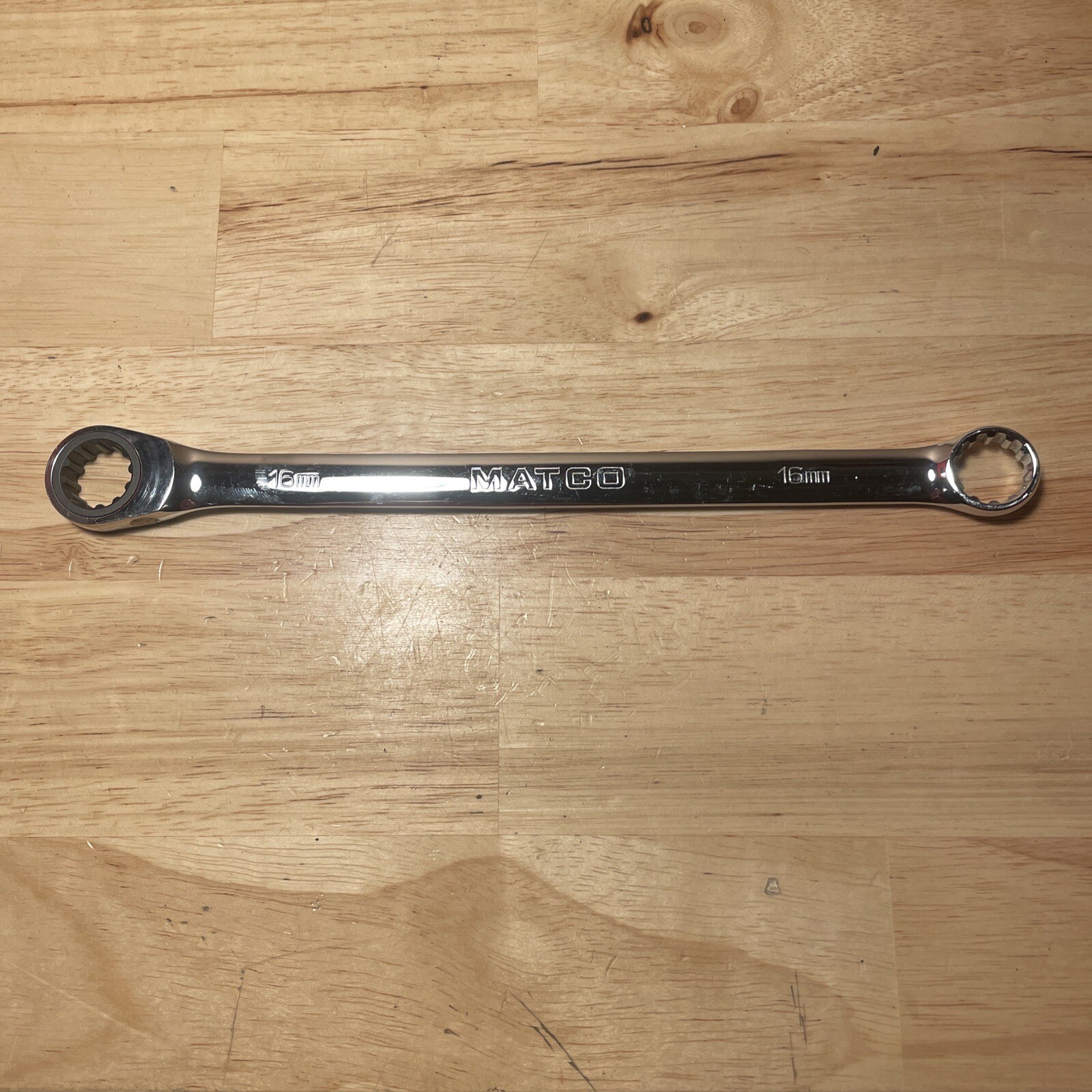 Matco Tool 16mm Double Box Ratcheting Ratchet Wrench 12 Point METRIC ...