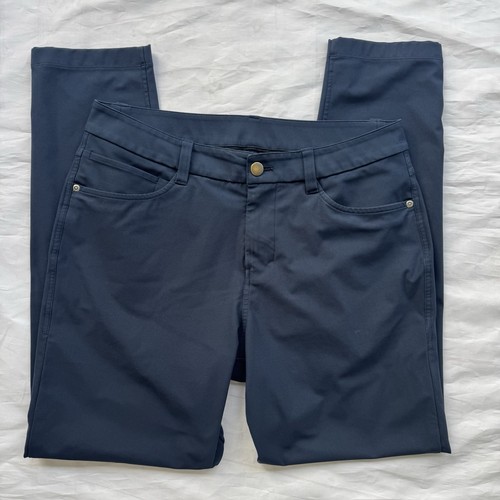 Lululemon Mens Size 30 x 28 ABC Warpstreme Navy Blue Pants Stretch ...