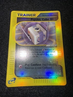 Pokemon PSYCHIC CUBE 132/147 Reverse Holo NM Set Aquapolis ENG 2002 | eBay