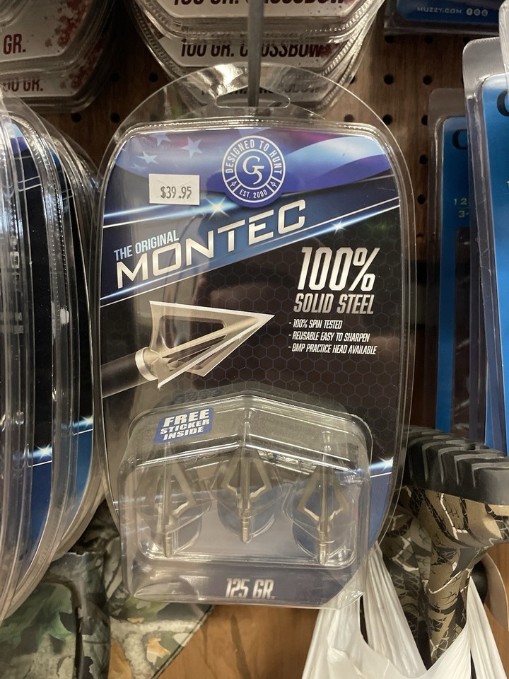 G5 Outdoors Montec Crossbow Fixed 125 grain (3 Broadheads per Pack) NEW ...