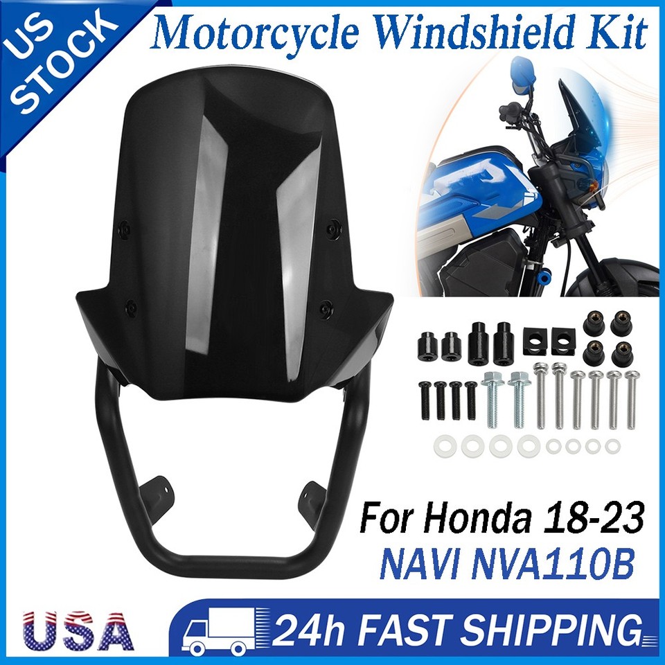 For HONDA NAVI NVA110B 2018-2023 Motorcycle Windscreen Windshield w ...