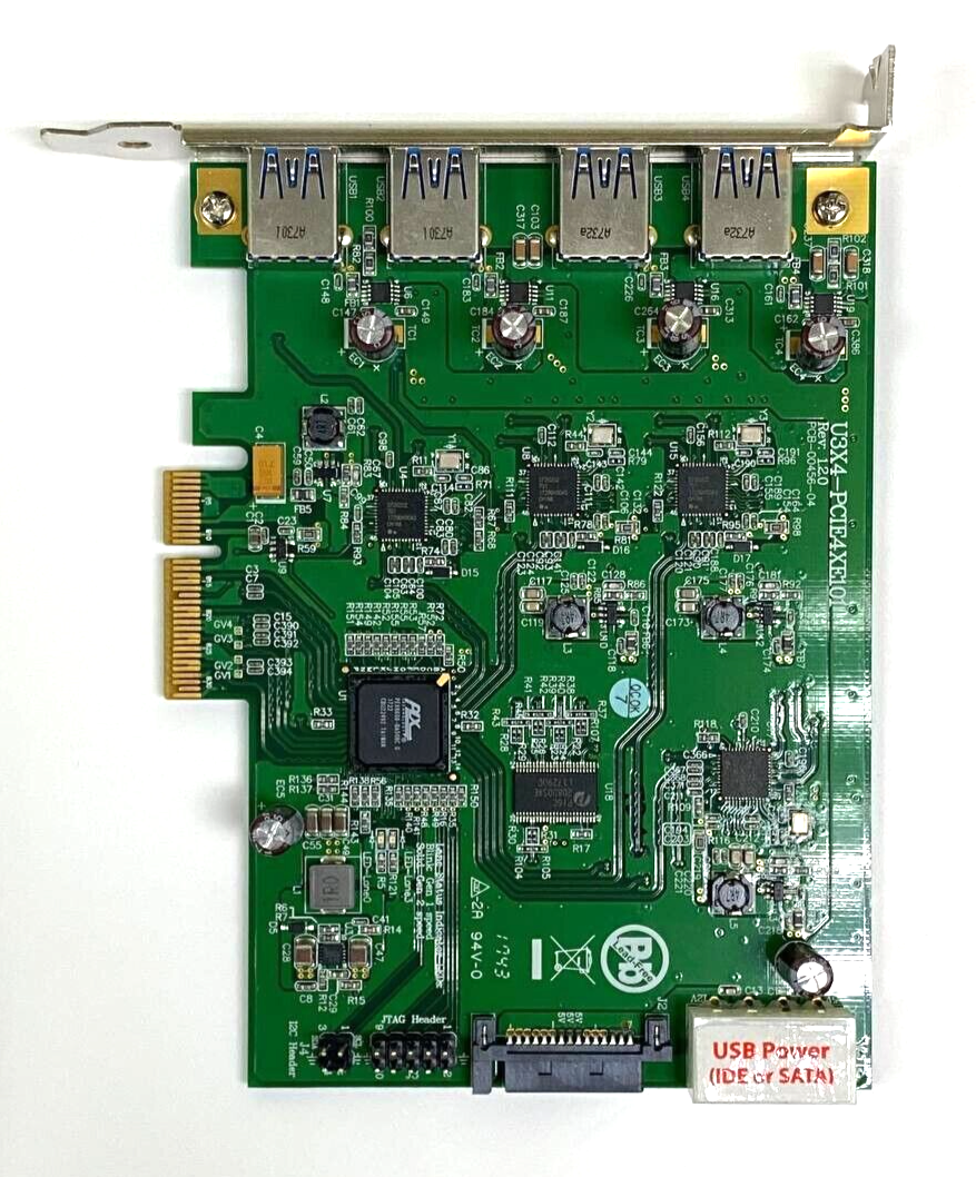 IOI U3X4-PCIE4XE101 REV 1.2.0 USB 3.0 TO PCI EXPRESS X4 CARD | eBay