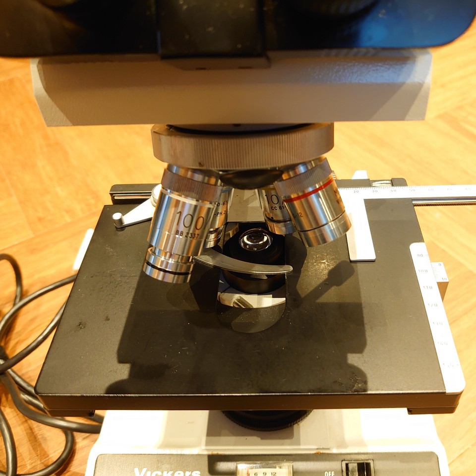 Rare, used & working Vickers M75 microscope (A4, A10, A40 & A100 ...