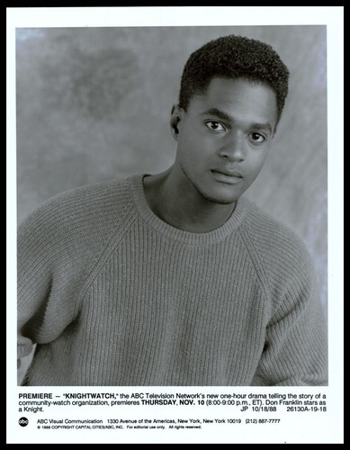 1988 DON FRANKLIN On KNIGHTWATCH Vintage Original Photo | eBay