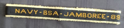1989 Boy Scout Jamboree US Navy USN Head Sweatband BSA New Sweat Band ...