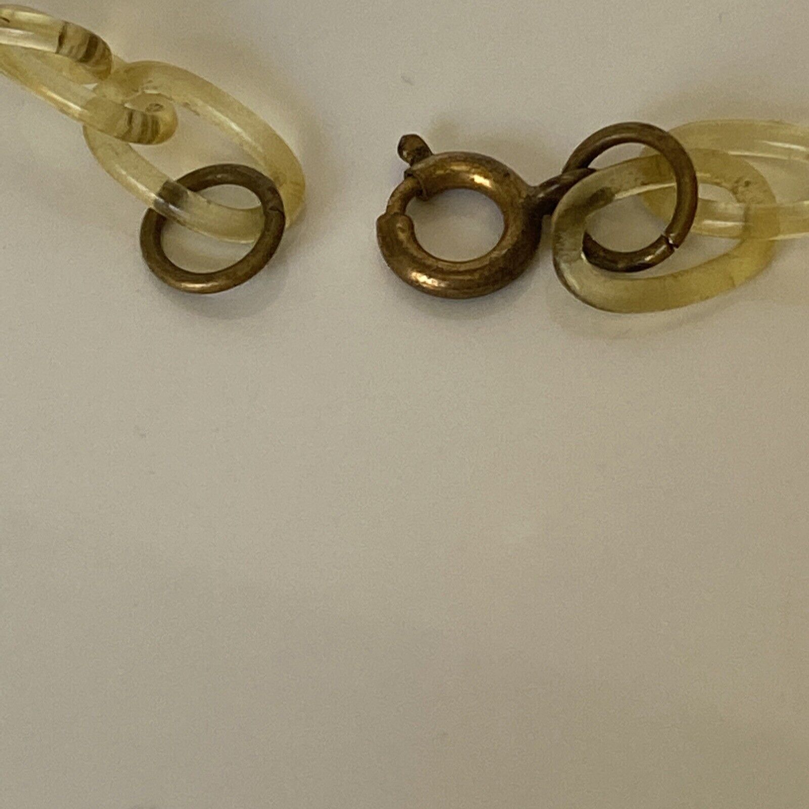 ANTIQUE VINTAGE BAKELITE ERA CELLULOID LACE AMBER BRO… - Gem