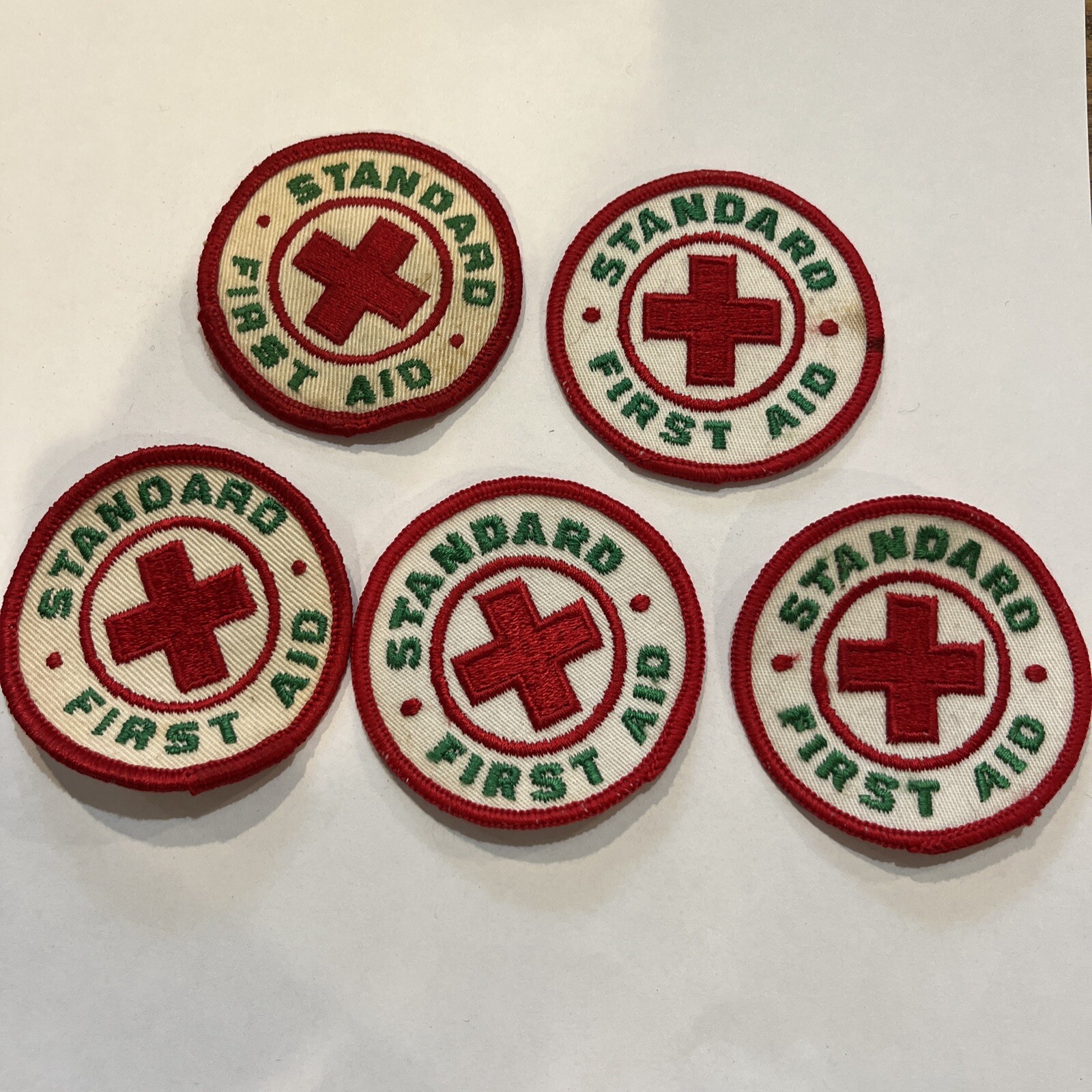 American Red Cross Standard First Aid Patch LOT OF 5 | eBay