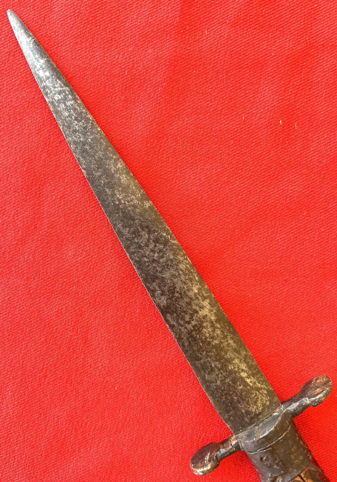 Civil War Toothpick Dagger Bowie Knife Triangle Blade Forged LQQK | eBay