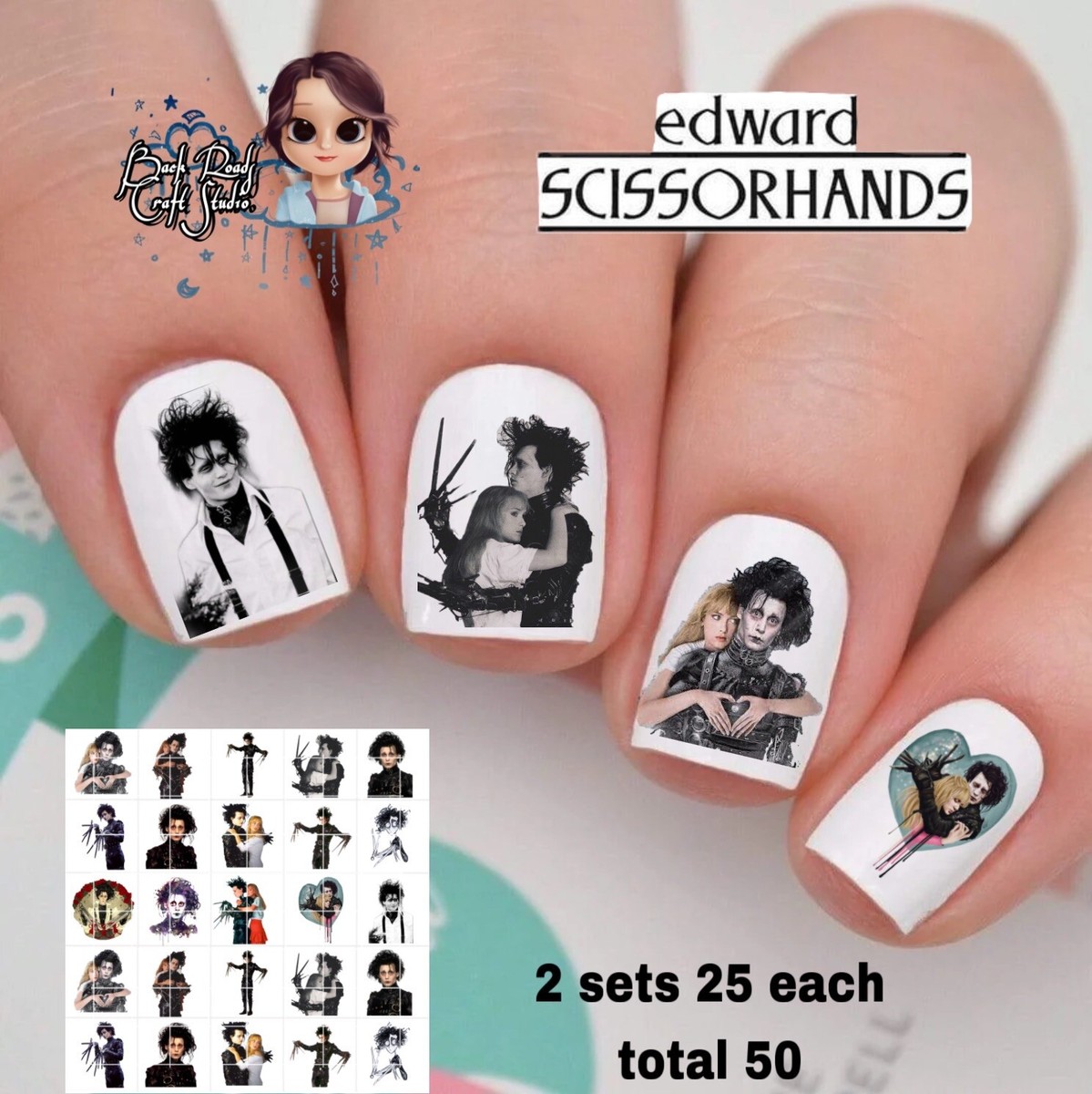 Edward Scissorhands Hands Pencil Drawing Print Etsy