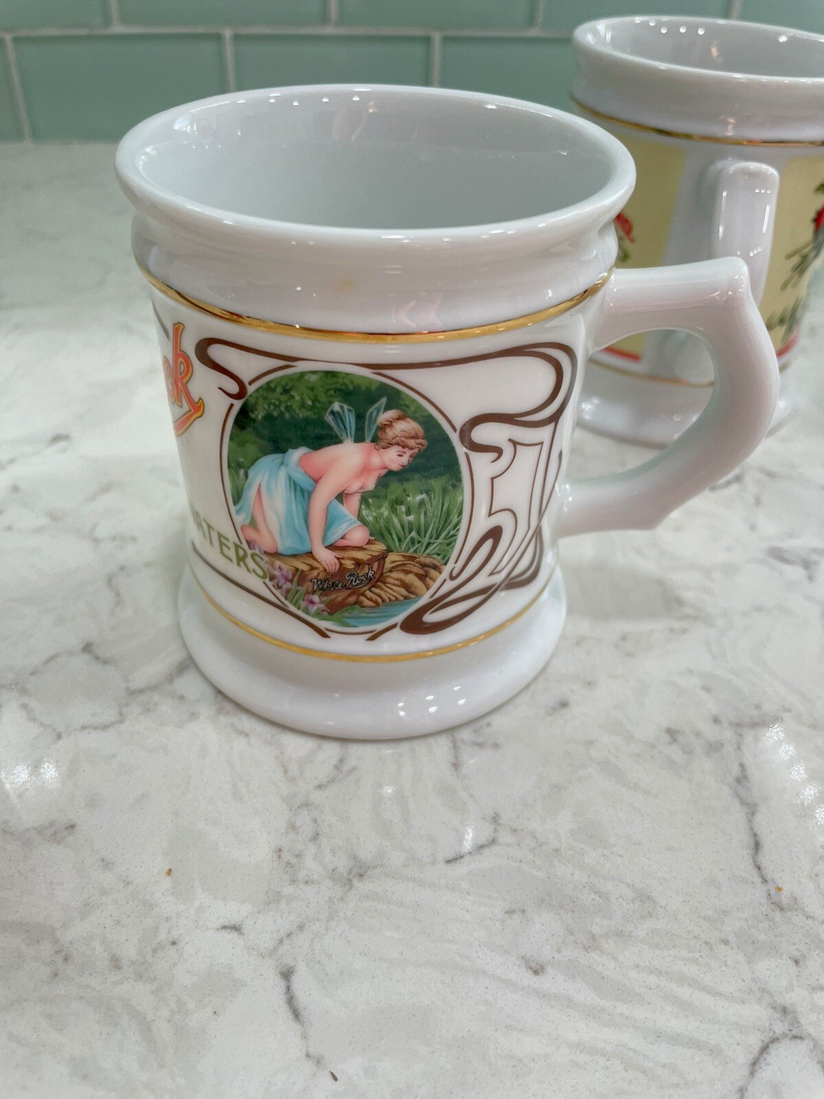 Retro Advertisement Mugs The Corner Porcelain Mug Collection ~ Lot Of 4 ...