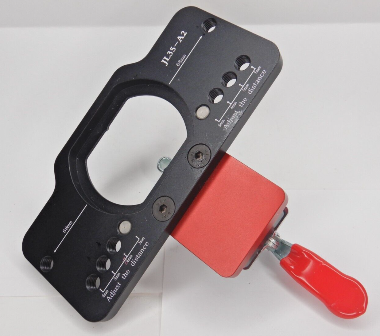 35mm Concealed Hinge Boring Jig Woodworking Hole Drilling Guide Locator ...