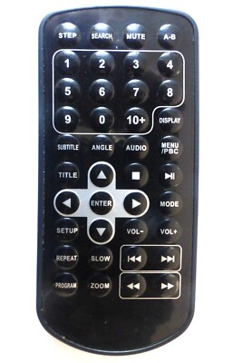 Remote Control for LOGIK L9SPDVD16 Portable DVD Player PDVD196B | eBay UK