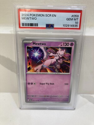PSA 10 Reverse Holo MEWTWO Stellar Crown 059/142 | eBay