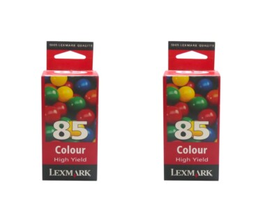 2 X Original Lexmark Encre Cartouche 85 pour Optra 40 40N 45 45N X82 ...