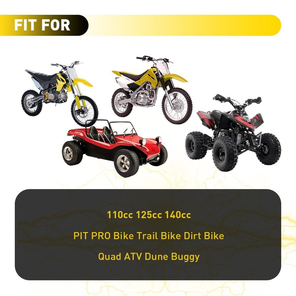 Complete Ignition Set CDI Unit Coil Regulator For 110cc 125cc ATV PIT ...