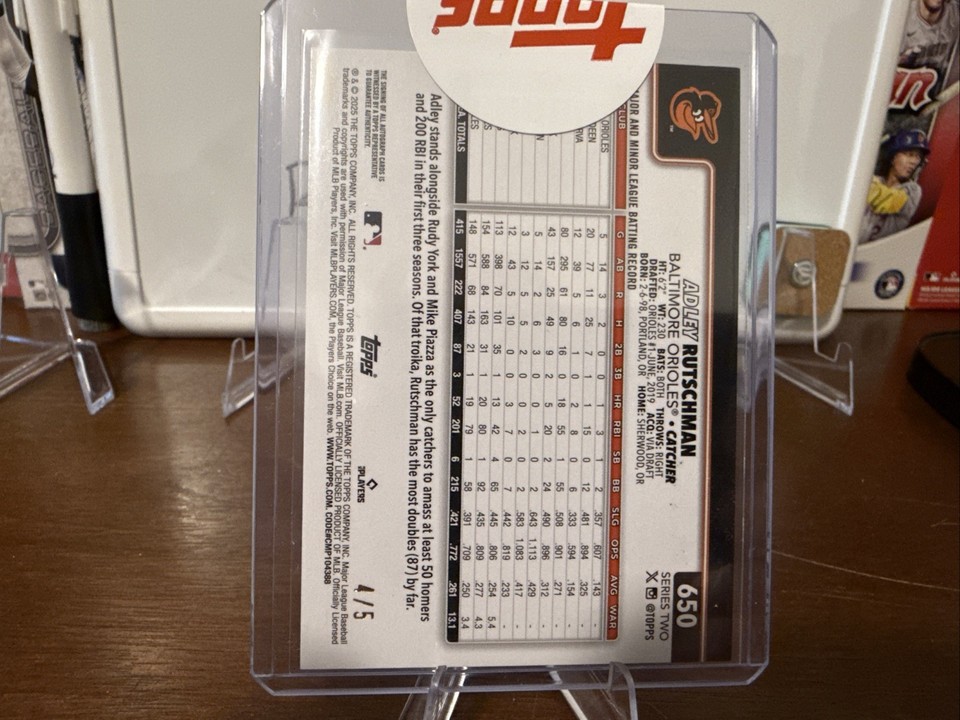 2025 Topps Series 2 Adley Rutschman Flagship Real One Autograph Red ...