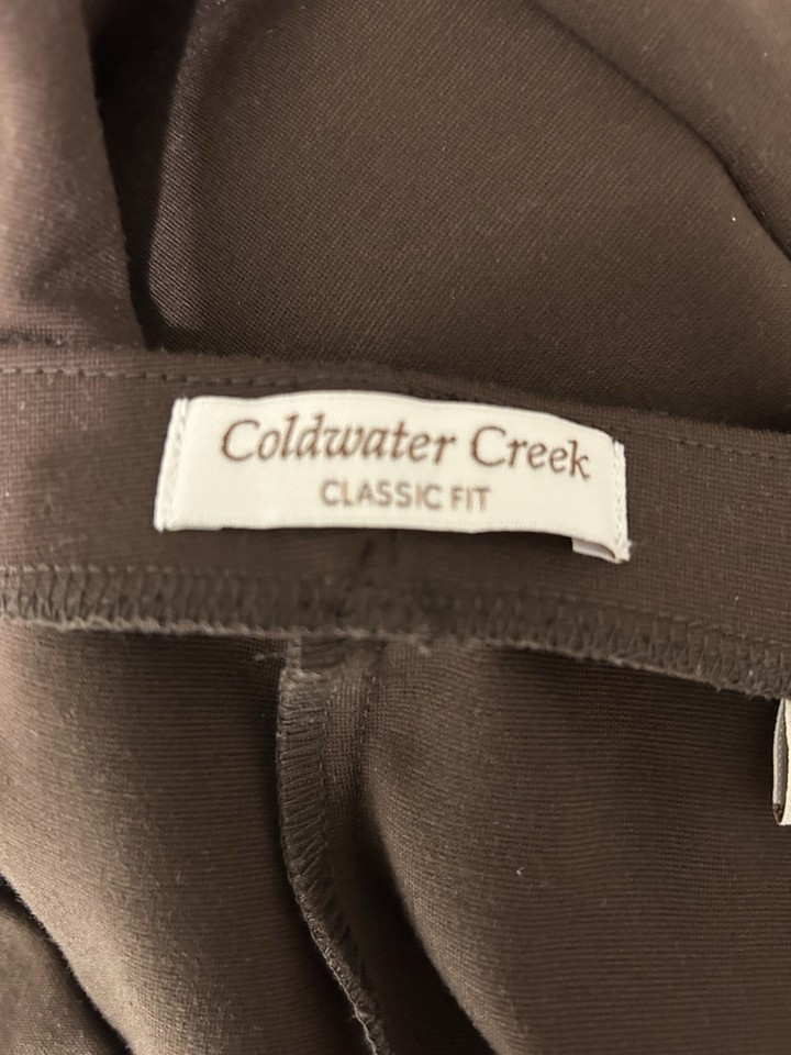 Coldwater Creek Size: 14 Petite Brown Classic Fit Pants | eBay