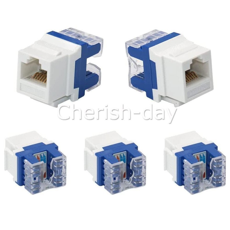 24/48Pcs Clipsal Compatible Style CAT6 RJ45 8P8C Network Data Jack Mech ...