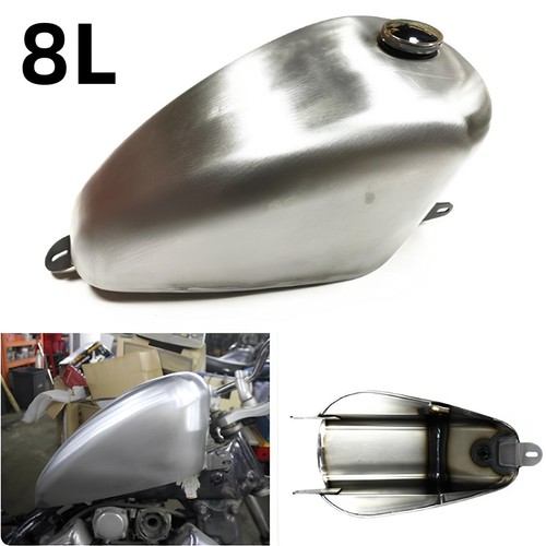 8L Petrol Gas Fuel Tank For Harley Sportster Motorbike Elding Oil Can ...