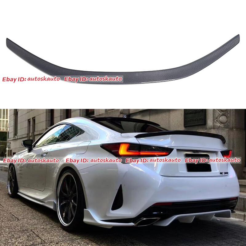 For Lexus RC200t RC300 RC350 F-Sport Carbon Fiber Rear Trunk Spoiler ...
