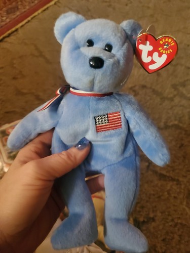 Ty Beanie Baby America the Bear (Blue version) | eBay