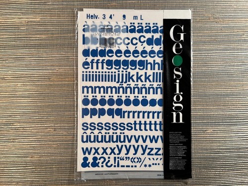 Geosign Blue Helvetica 3/4 Inch Lower Case Vinyl Letters Self Stick On ...