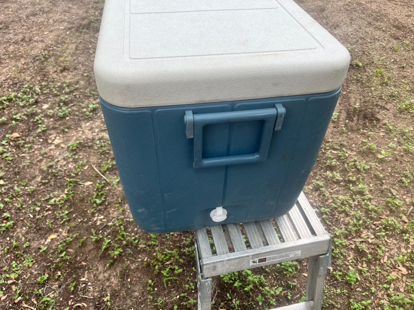 Vintage Coleman Polylite 100 Plastic Cooler Blue Model 5299 SEPT.’86 ...