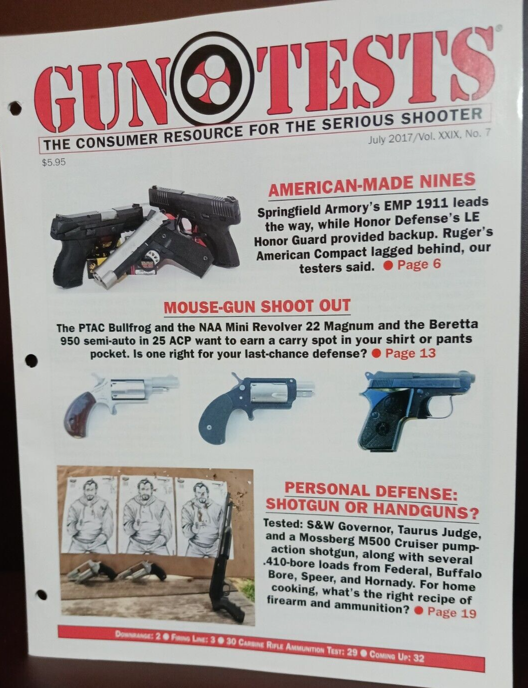 Gun Tests Magazine Jul 2017 Vol XXIX No 7, $3 off shipping for 2 see ...