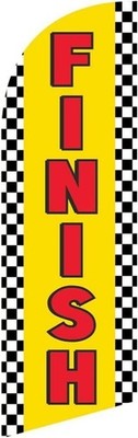 Finish Feather Banner Flag Kit for Races, Marathons, Track & Field ...