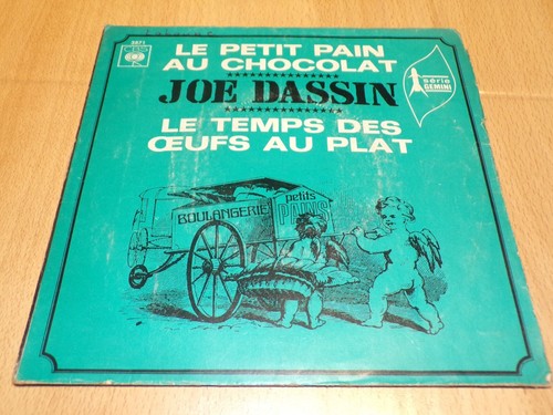 Disque vinyle 45 t Joe Dassin: Le petit pain au chocolat Le temps des ...