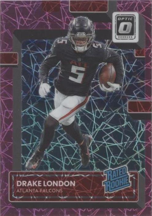 2022 Panini Donruss Optic - Rated Rookie Drake London #207 Pink ...