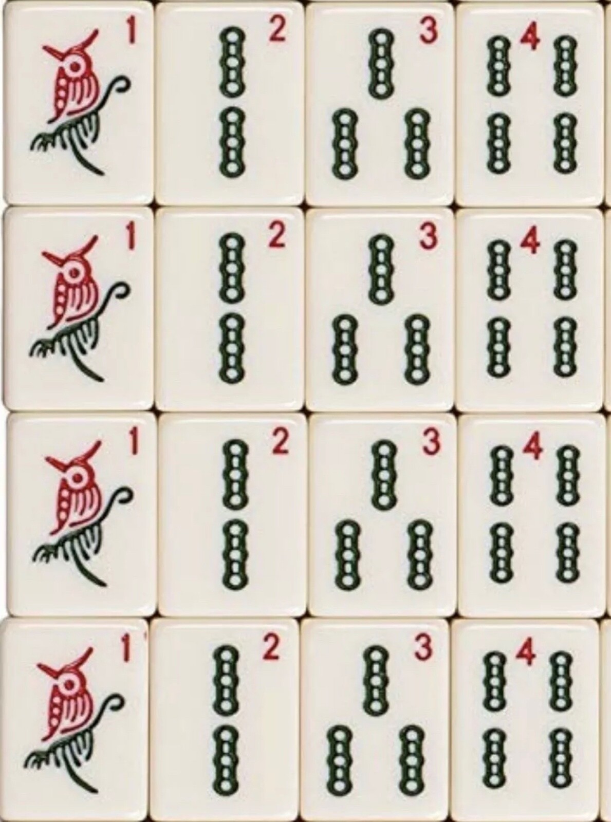 Mahjong Mah Jongg Tile Spare Replace Mahjonng IVORY 1.2 x .9 x .5” New ...