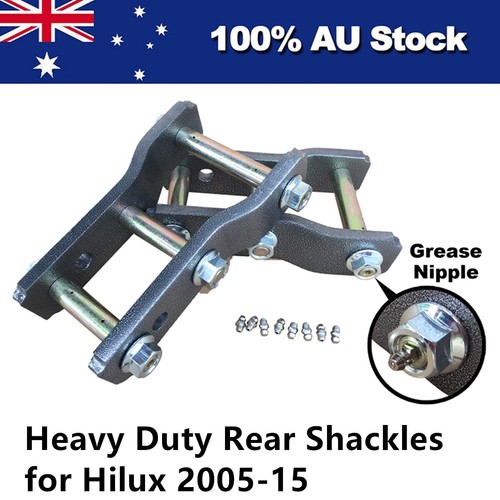Heavy-duty Rear Shackles 2 inch Extended Greaseable Lift for Hilux 2005 ...