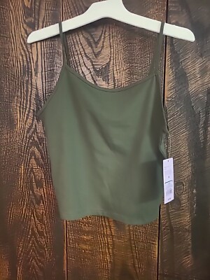 Wild Fable Women’s Cropped Cami Tank Top Olive Women’s Size M - NEW | eBay