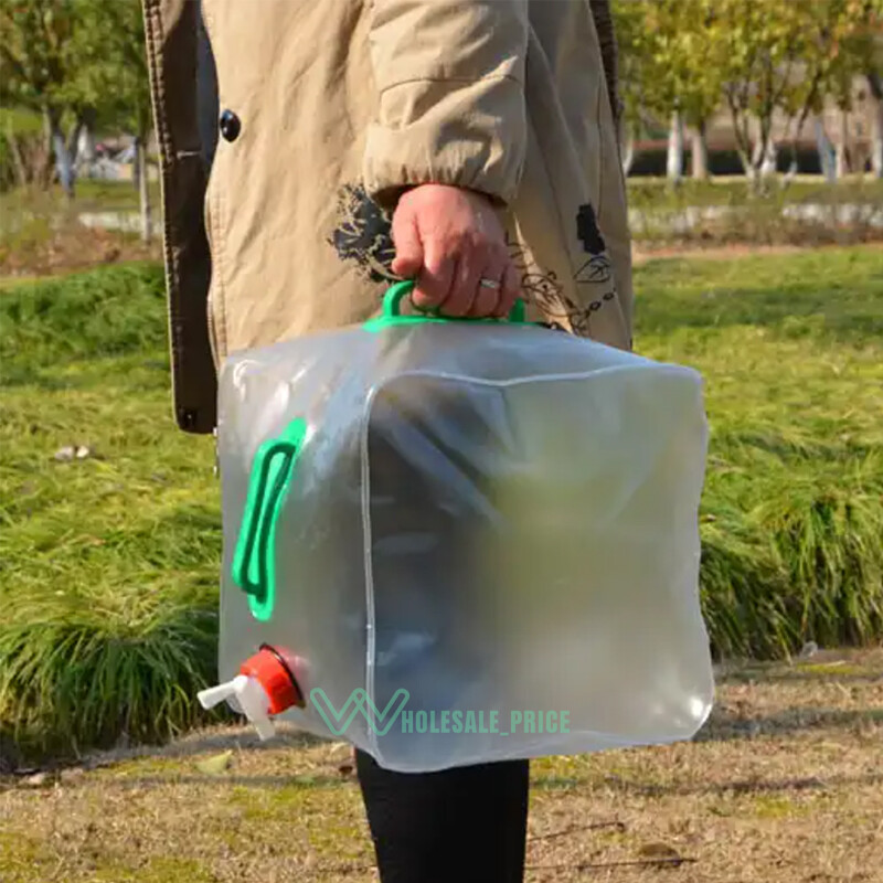 Collapsible Water Container With Spigot 5 Gallon Camping Water Storage ...