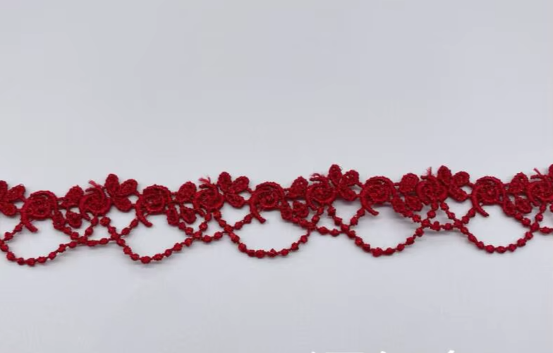 6/8 inch wide Colorful Flower Embroidered Lace price per yard select ...