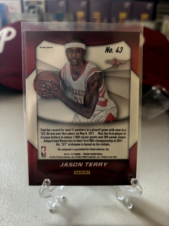 2014-15 Panini Prizm Autographed Green Prizm Jason Terry Auto #43 ...