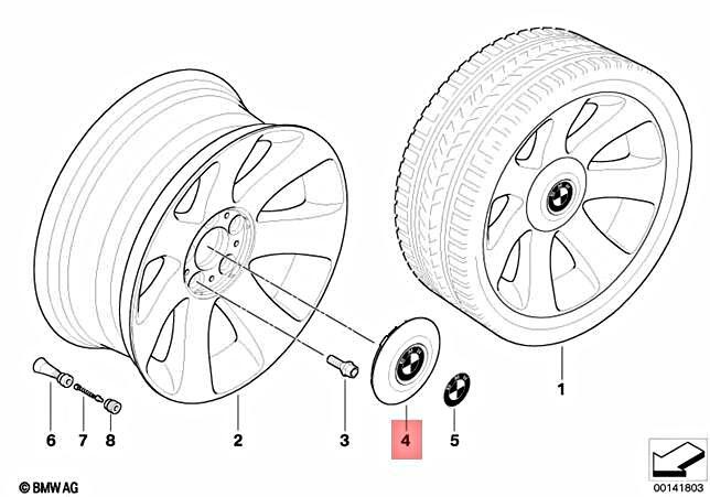Genuine BMW Hub Cap E65 E66 730d 730i 730Ld 730Li 735i 735Li ...