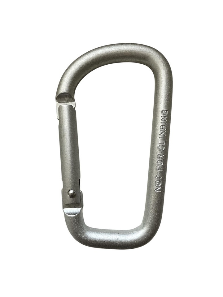 50 pcs 3" Heavy Duty Carabiner Spring D Clip Key Chain D Shape Matte ...